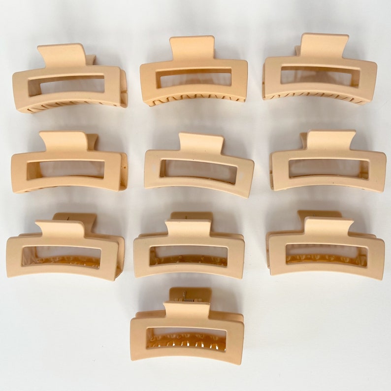 Beige Hair Claw Clip Small Sand Clip Claw Mini Tan Hair Clip Beige Claw ...