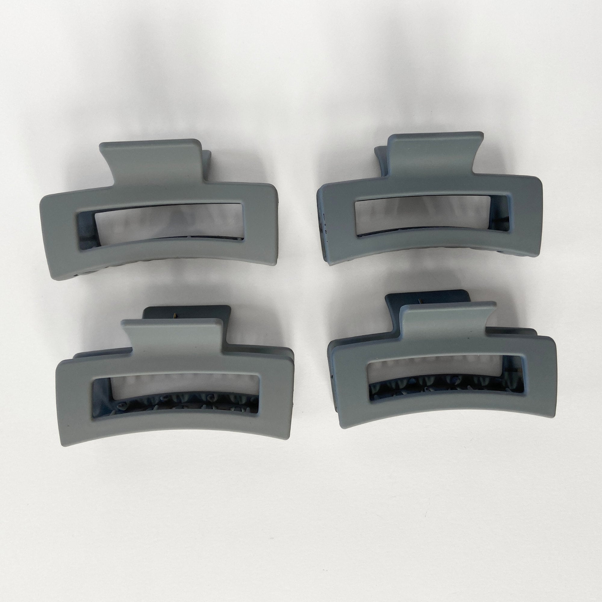 Small Grey Hair Claw Matte Gray Clip Claw Mini Hair Accessory Grey Claw ...