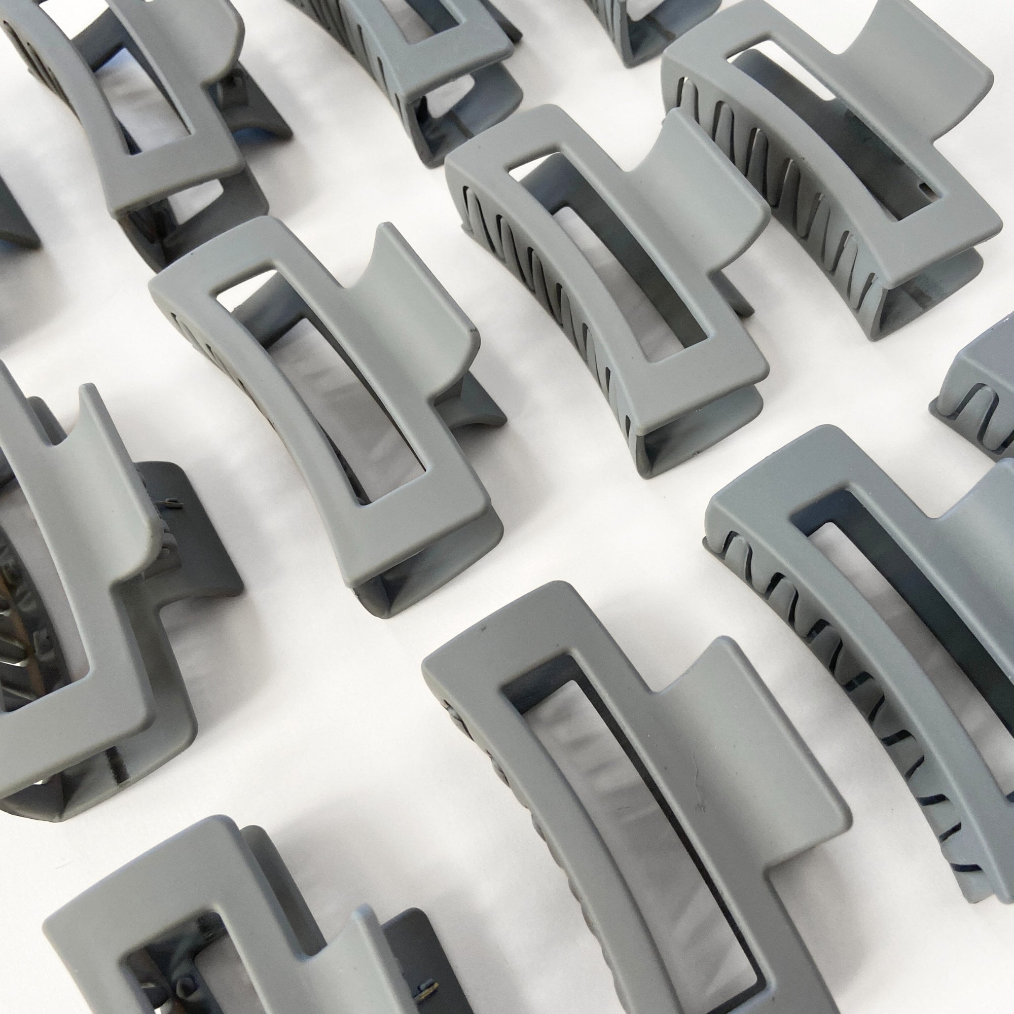 Small Grey Hair Claw Matte Gray Clip Claw Mini Hair Accessory Grey Claw ...