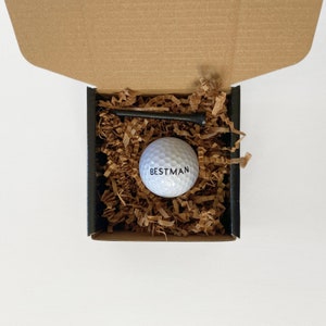 Golf Best Man Proposal Box Gift Idea for Best Man Ask Gift Box Best Man ...