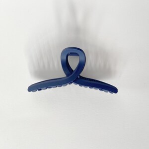 4 Inch Navy Blue Hair Clip Matte Blue Claw Clip Blue Matte Hair Claw ...