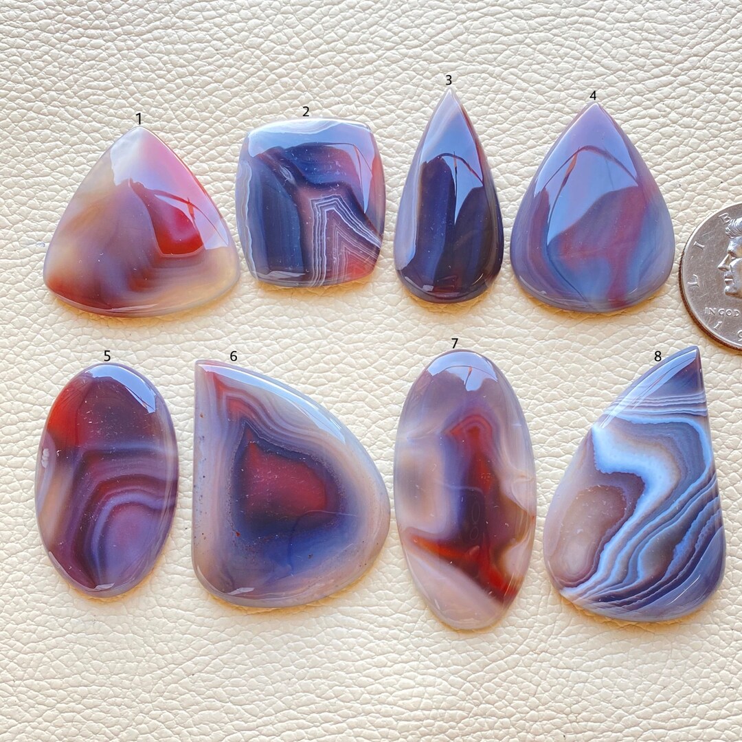 Best Sardonyx Gemstone-red Banded Agate Palm Stone-all Shape Banded ...
