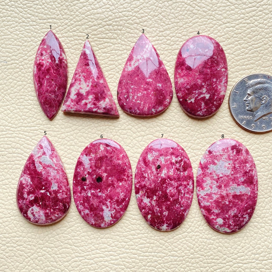RARE Quality Thulite Stone-thulite Loose-bulk Designer Thulite Crystal ...