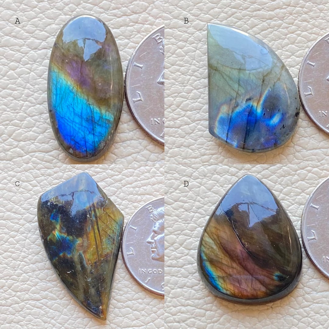 Chakra Raw Spectrolite Palm Stone-rainbow Flashing Spectrolite Palm ...