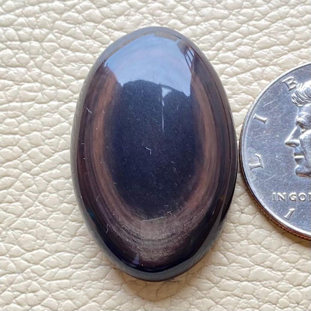Best Look Obsidian Gemstone-nice Brown Obsidian Cab-flat Back Obsidian ...