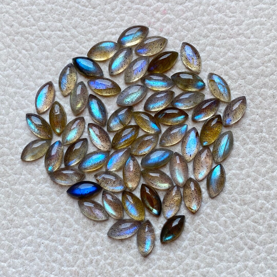 Wholesale 8X4 MM Marquise Shape Loose Labradorite Cabochon Gemstone,aaa ...