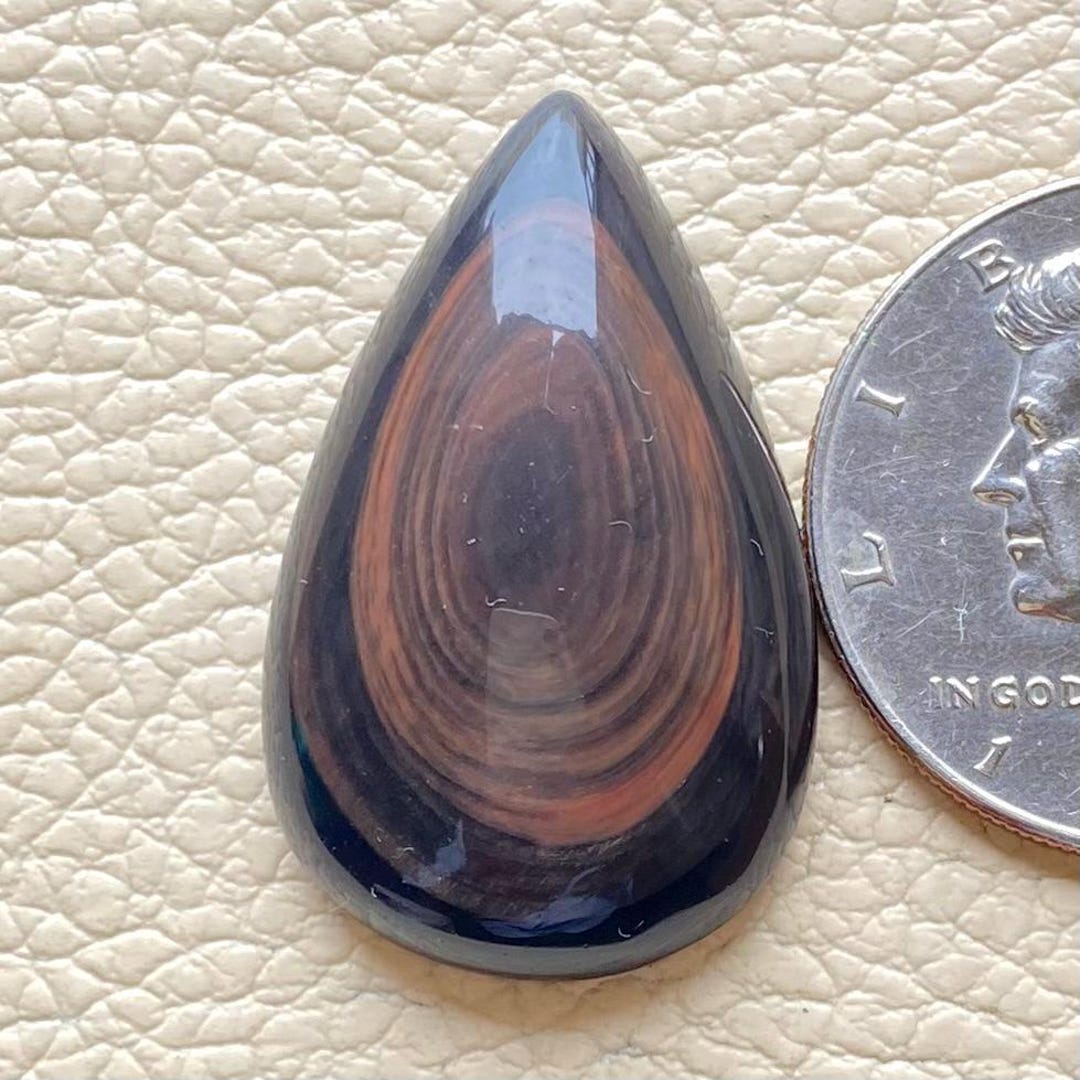 Blessings Stone Obsidian Cab-brown Obsidian Gems-gift of Obsidian Stone ...