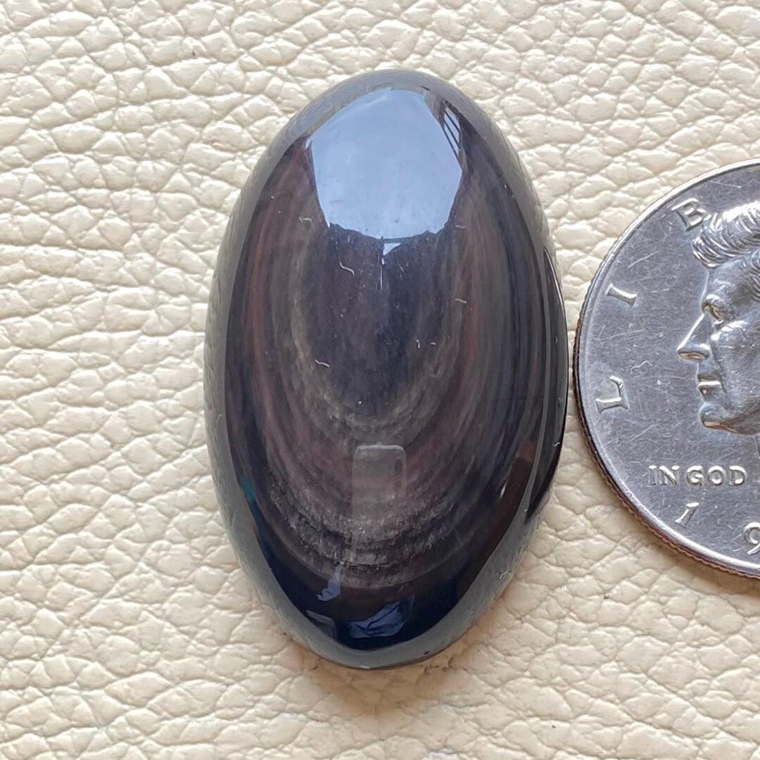 Brownish Tone Obsidian Cab-gems Loose Cab-brown Obsidian Stone-healing ...