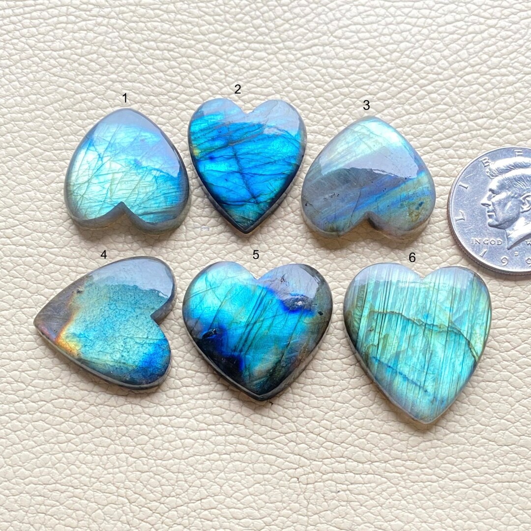 Copper Blue Labradorite Heart Gems,beautiful Blue Labradorite Heart ...