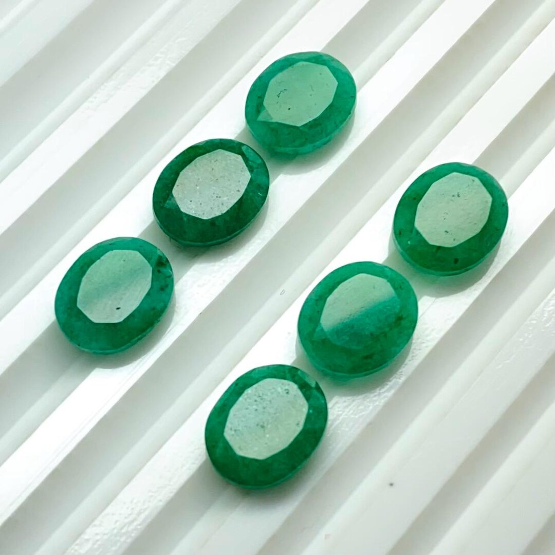 Green Beryl Oval Cut-beryl Stone Oval Cut-green Dyed Beryl Gemstone ...