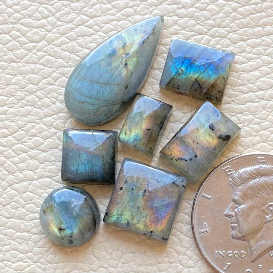 Natural Blue Spectrolite Cab-wholesale Lot-nice Blue Spectrolite Loose ...