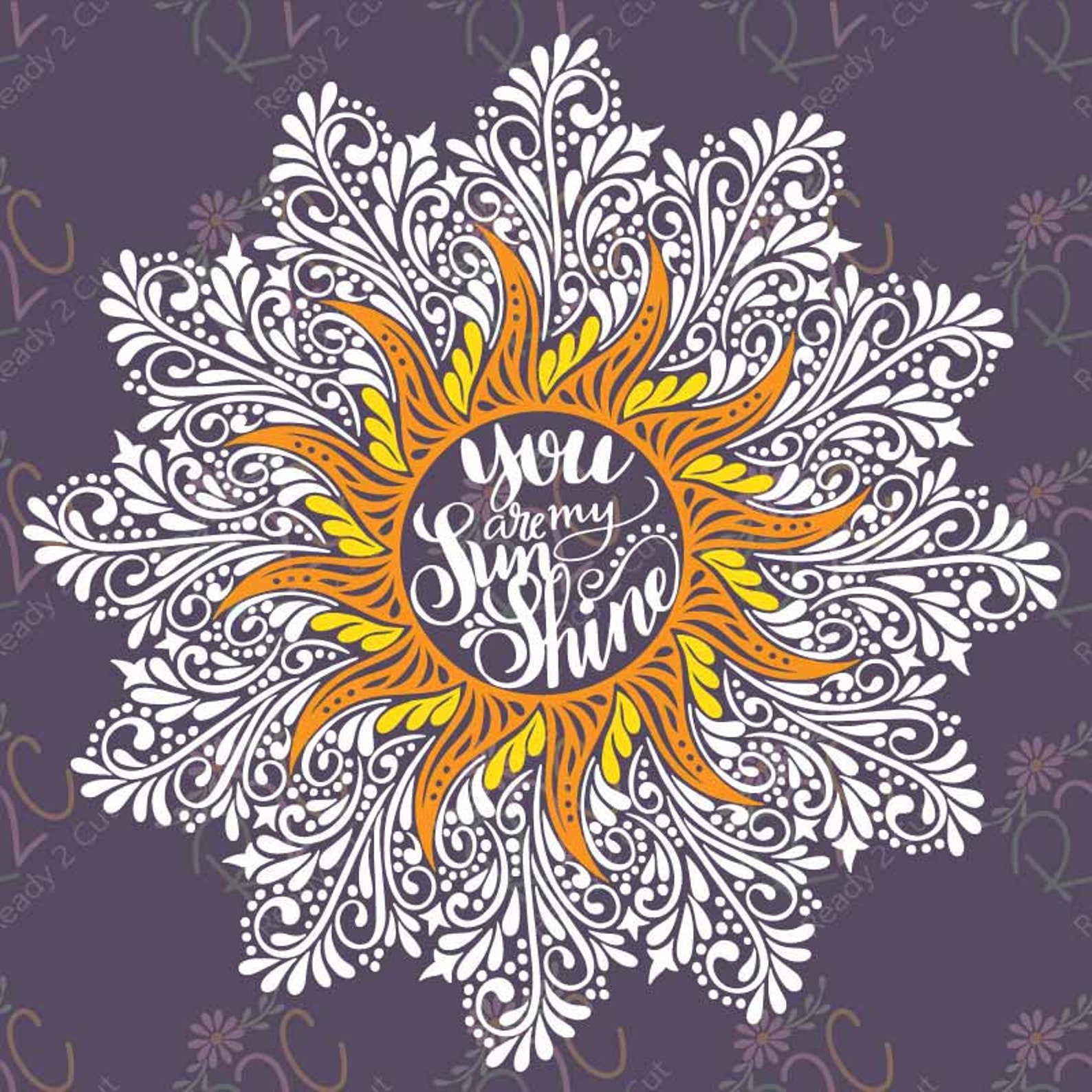 Sunshine Bundle Intricate Mandala Digital Download T-shirt | Etsy UK