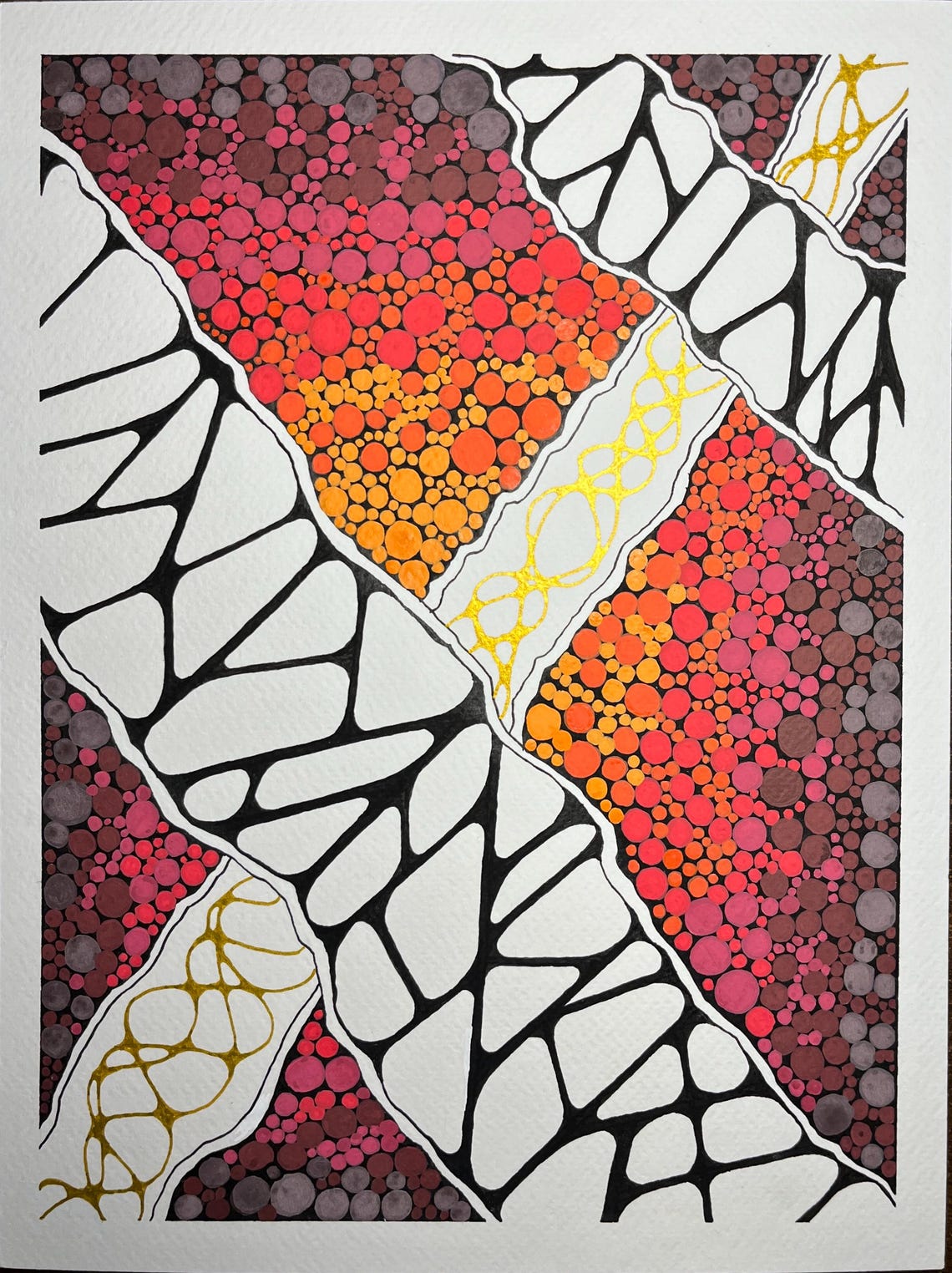 MOLTEN - Handmade Original Art Featuring Lava, Stalactite, Stalagmite ...
