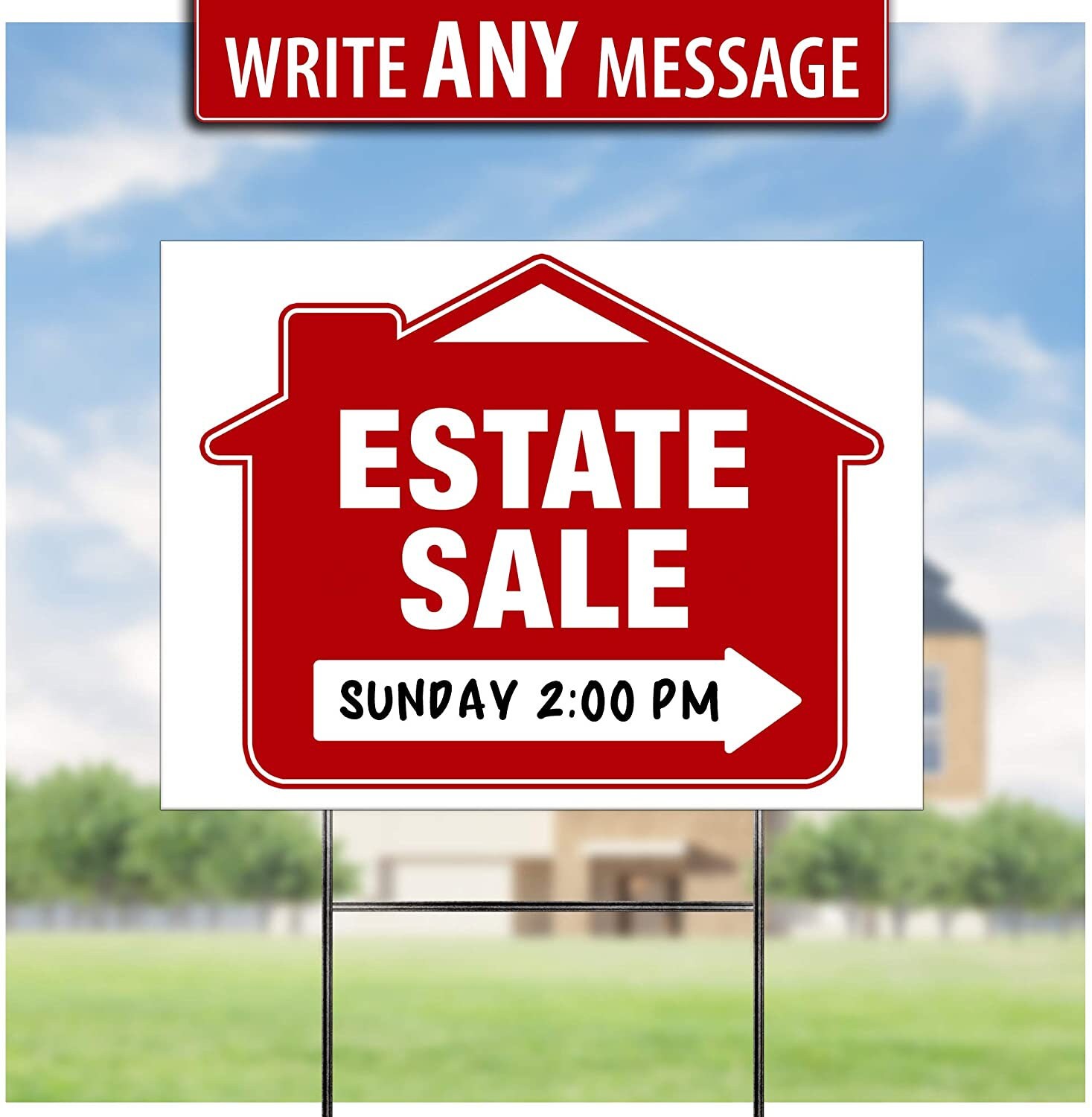 Estate Sale Signs multiple Pack Sizes Real Estate Yard Sign Estate Sale ...