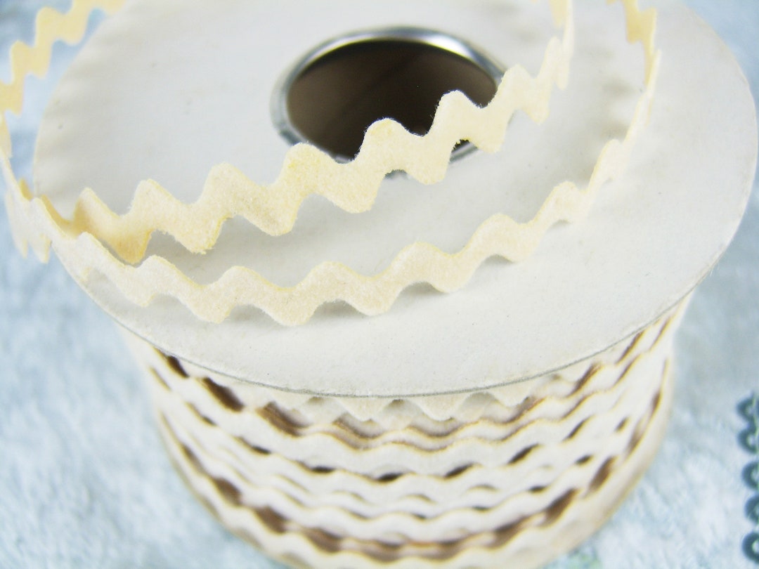 Flocked Paper Rick Rack, Vintage Christmas Decoration Restoration ...