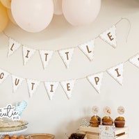 Cutie Pie Baby Shower Backdrop | A Little Cutie Pie is on the Way Baby ...