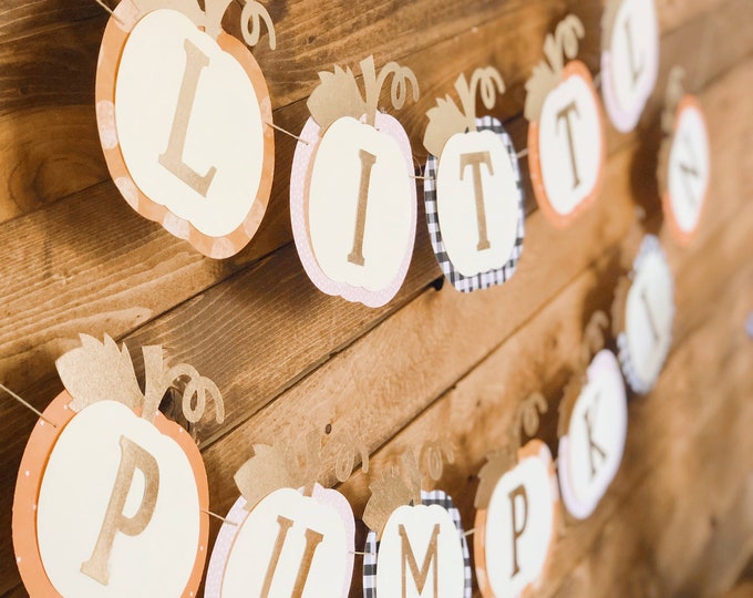 Little Pumpkin Baby Shower Banner Little Pumpkin Baby Shower ...