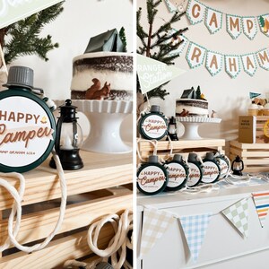 One Happy Camper Birthday Party Decor Kit Baby Shower Decorations Camp ...