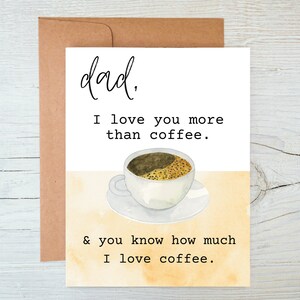 Coffee Card | Coffee Fathers Day Card | Father's Day Card | Coffee Cup ...