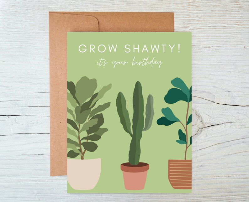 Plant Birthday Card Plant Lady Plant Lover Funny - Etsy