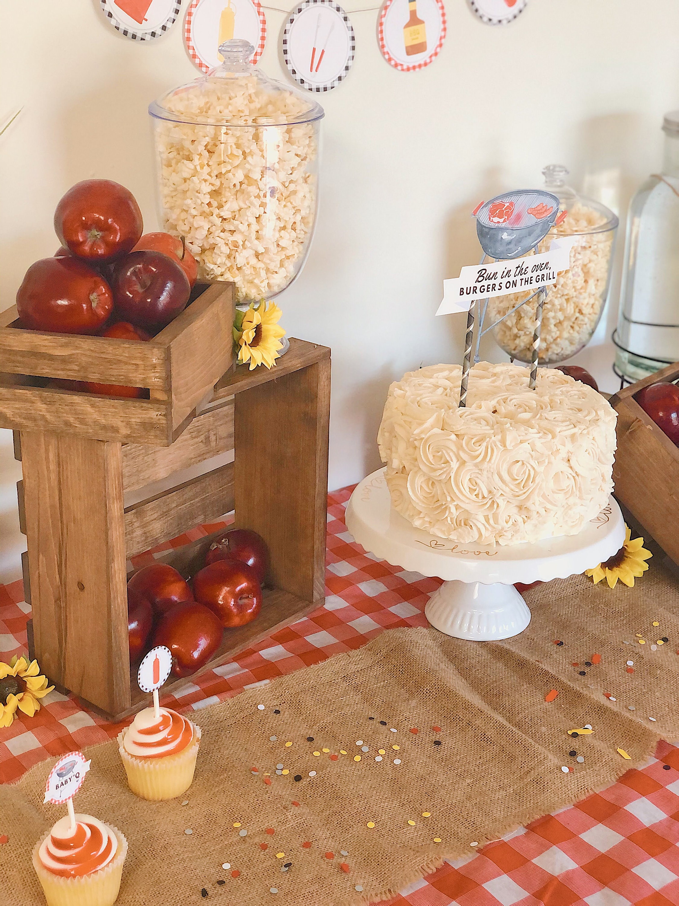 Baby Q Baby Shower Decoration Baby Q Decor Baby BBQ Meet | Etsy