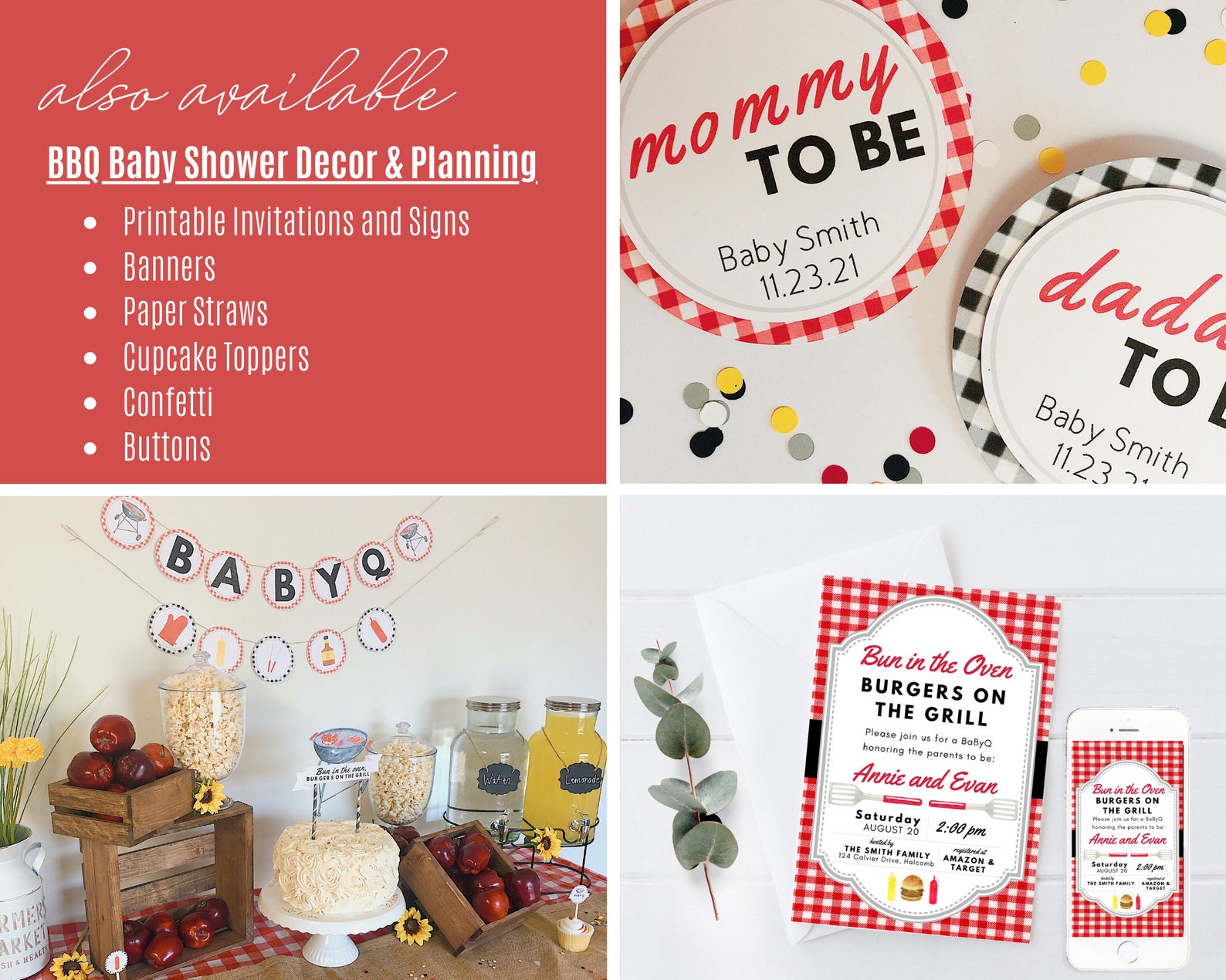 Babyq Banner Baby Q Baby Shower Decoration Baby Q Decor | Etsy