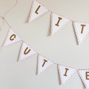 Pink Cutie Pie Birthday Banner | Baking Birthday | Cutie Pie Theme Baby ...