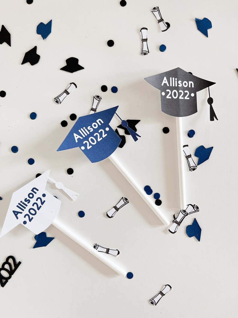 Custom Graduation Party Decorations | You Choose Colors | School Colors ...