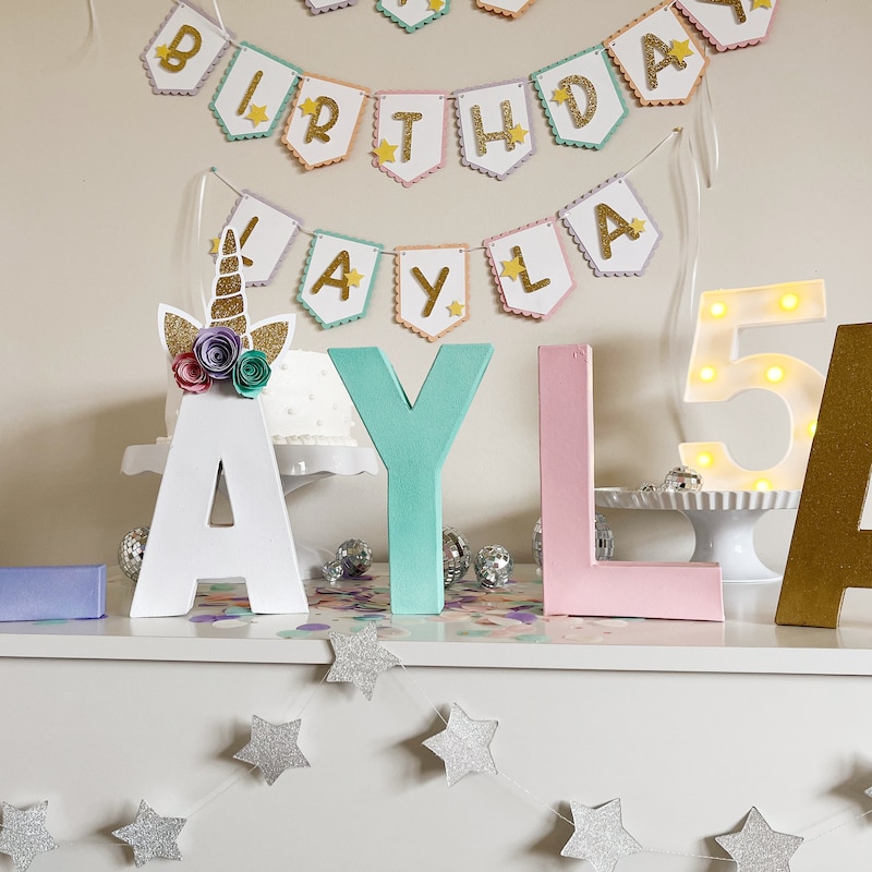 Letter Centerpieces - Etsy