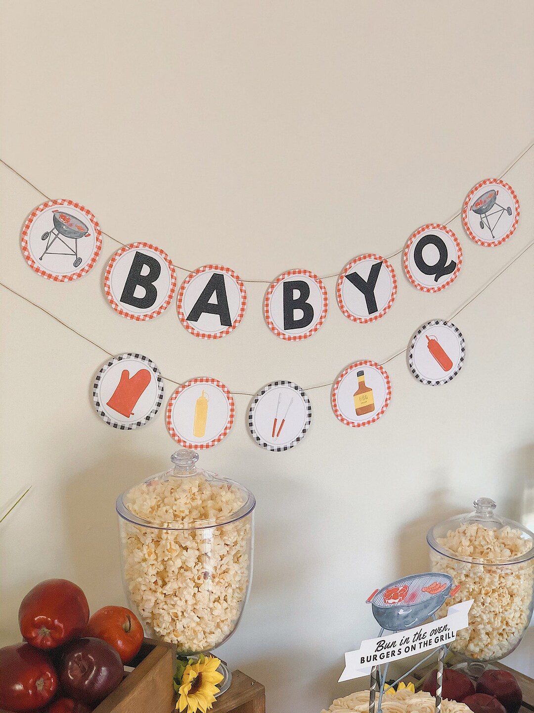 Babyq Banner Baby Q Baby Shower Decoration Baby Q Decor - Etsy