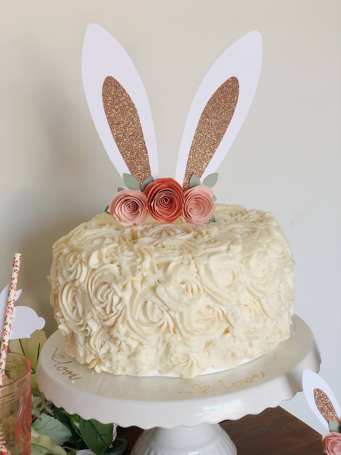 Bunny Cake Topper Some Bunny is One Easter Cake Topper | Etsy