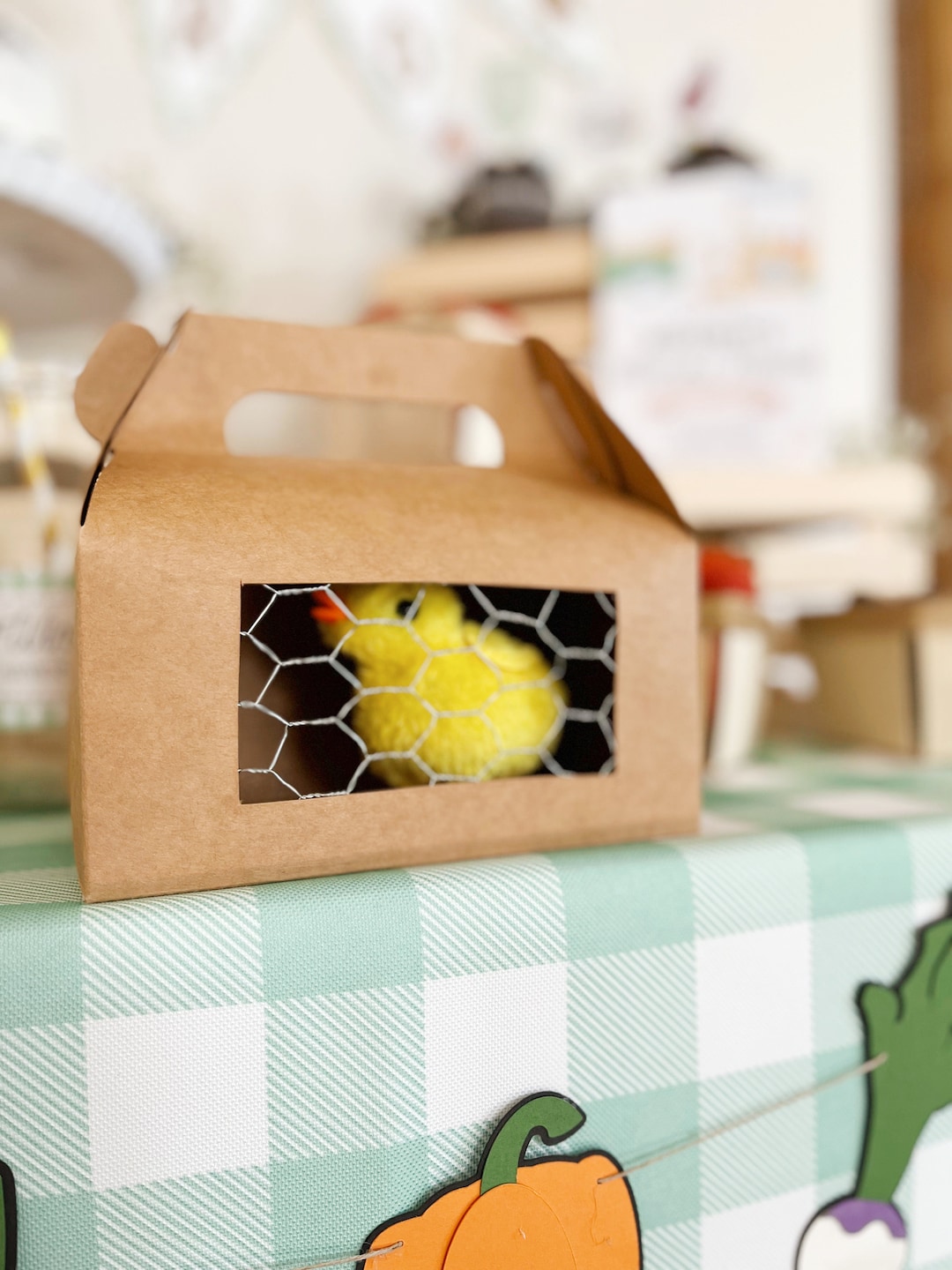 Mini Chicken Coop Replica | Baby Chick Party Favor | Farm Animal ...