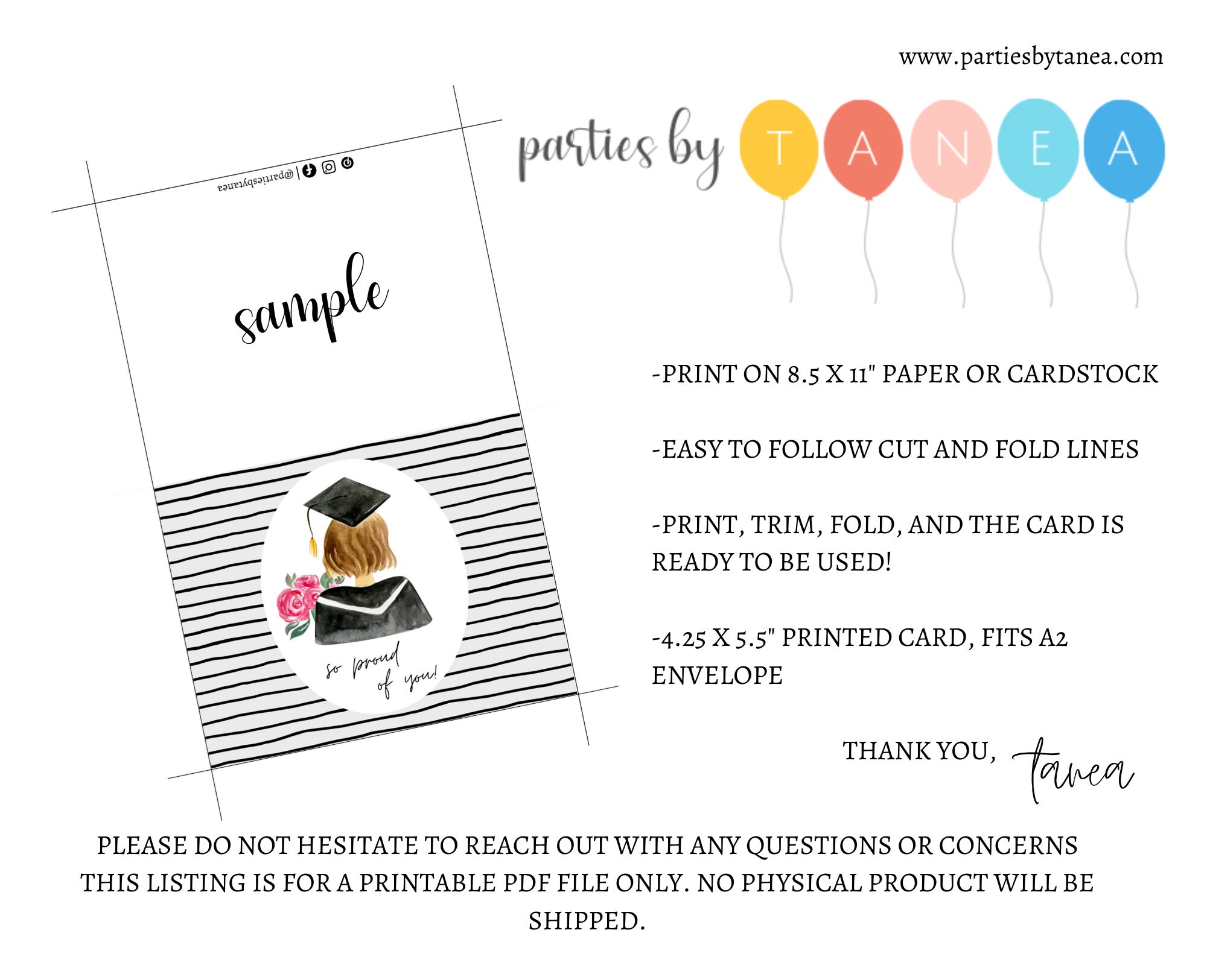 Printable Graduation Card Card for Grad Template Congrats | Etsy