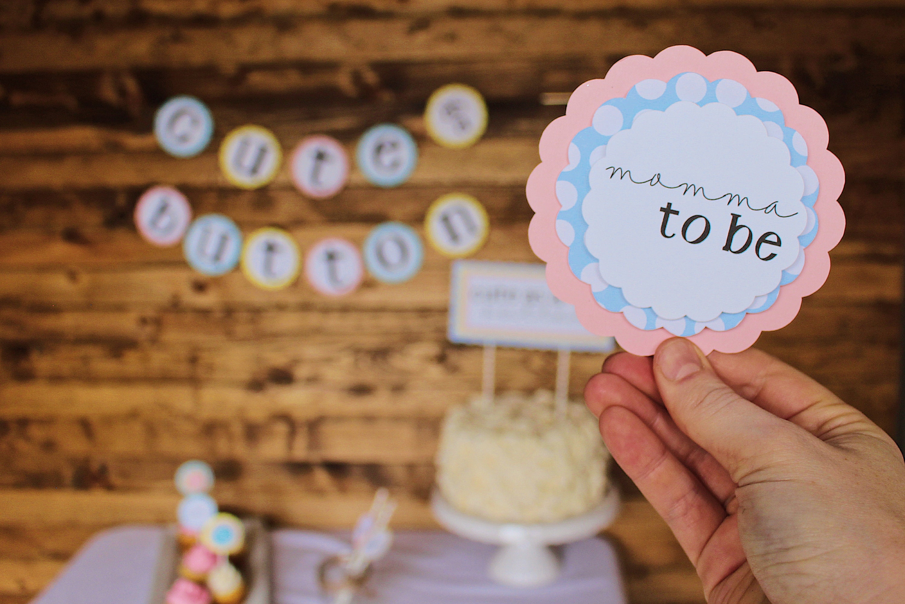 Cute as a Button Banner | Cute as a Button Baby Shower Banner | Cute as ...