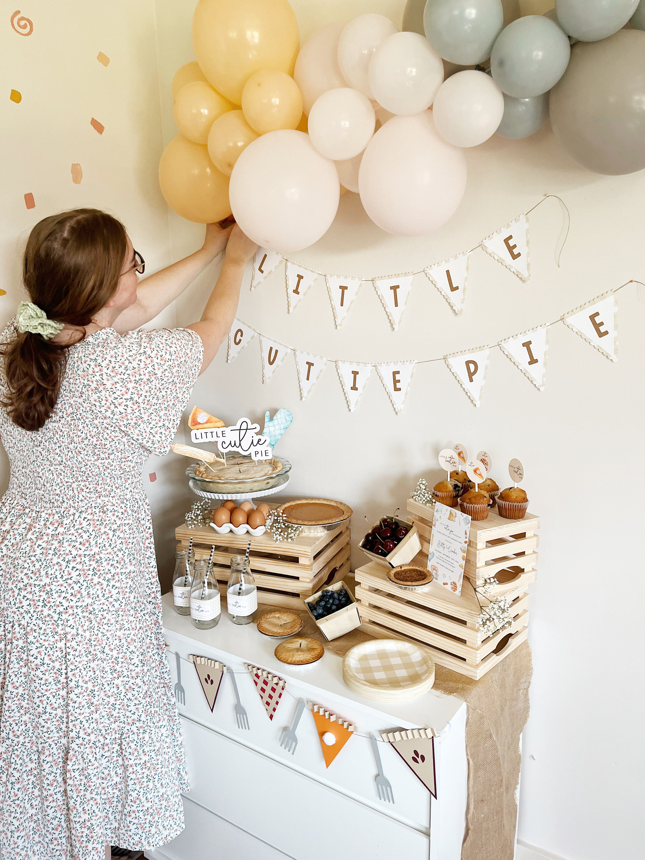 Cutie Pie Baby Shower Decor | Fall Party Decorations | Baking Themed ...