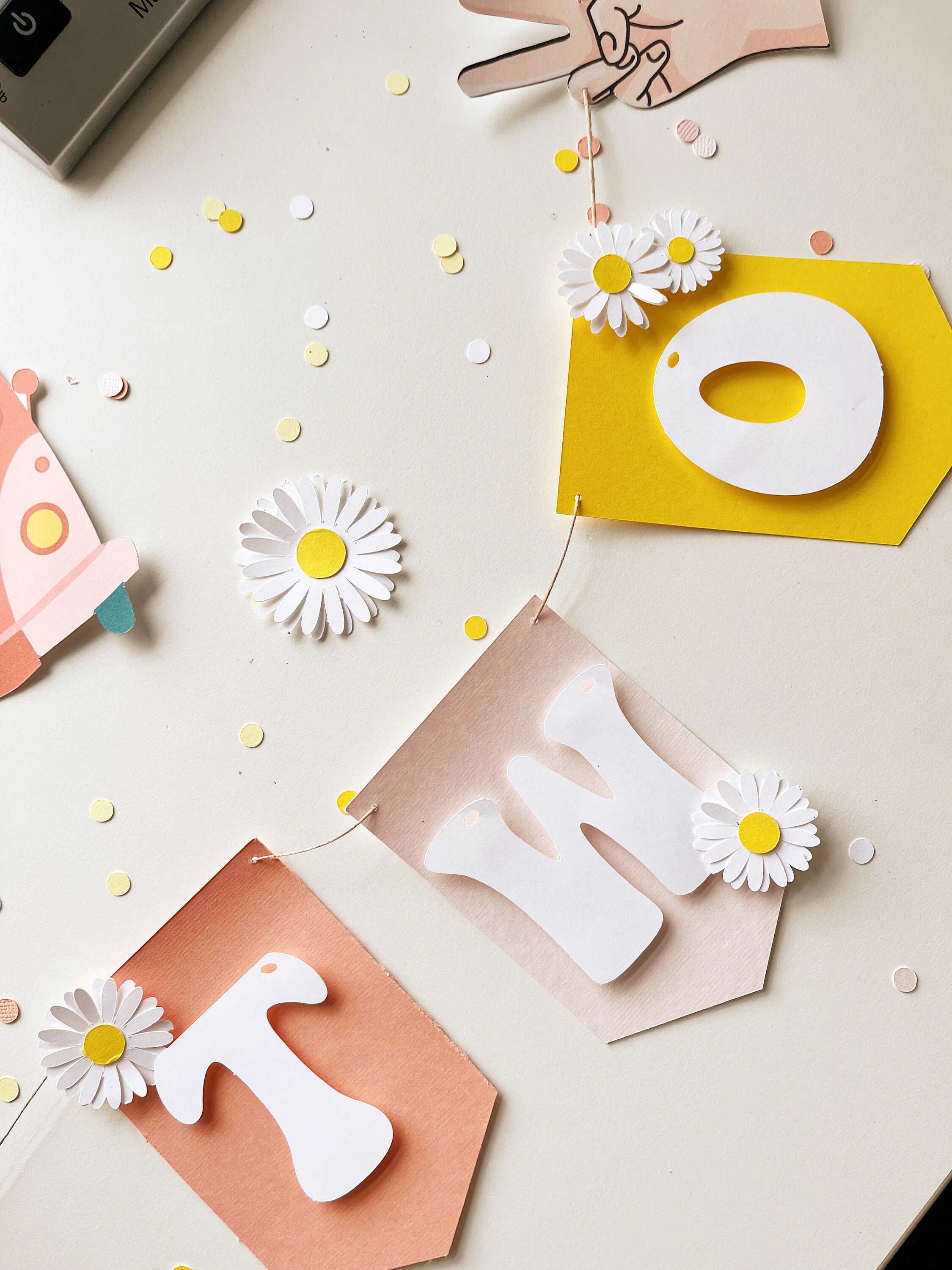 Two Groovy Birthday Banner Daisy Birthday Party Decorations - Etsy