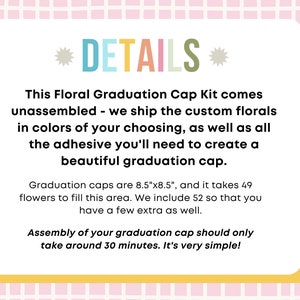 Graduation Cap Flowers | Graduation Cap Topper Flowers | Custom Colors ...
