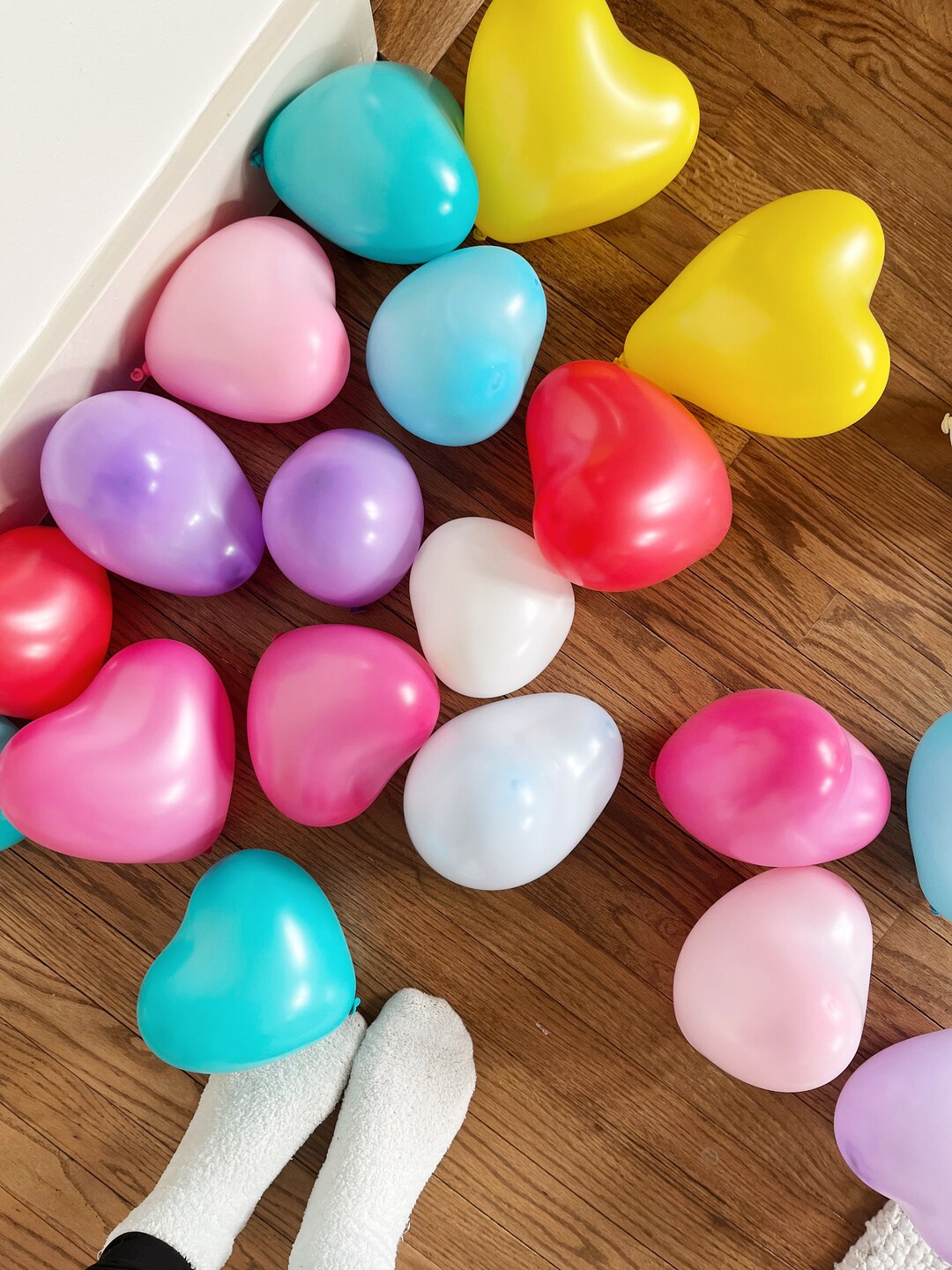 Rainbow Mini Heart Balloons | 12 Pack | Engagement Party | Bridal ...