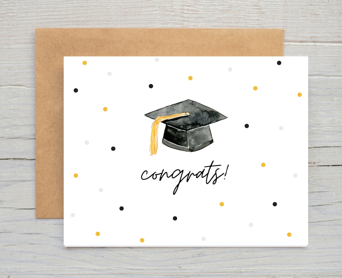 Printable Graduation Card Card for Grad Template Congrats | Etsy