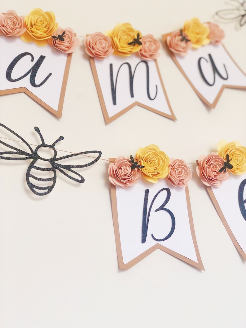 Mama to Bee Decoration Baby Shower Banner Bee Theme Baby - Etsy