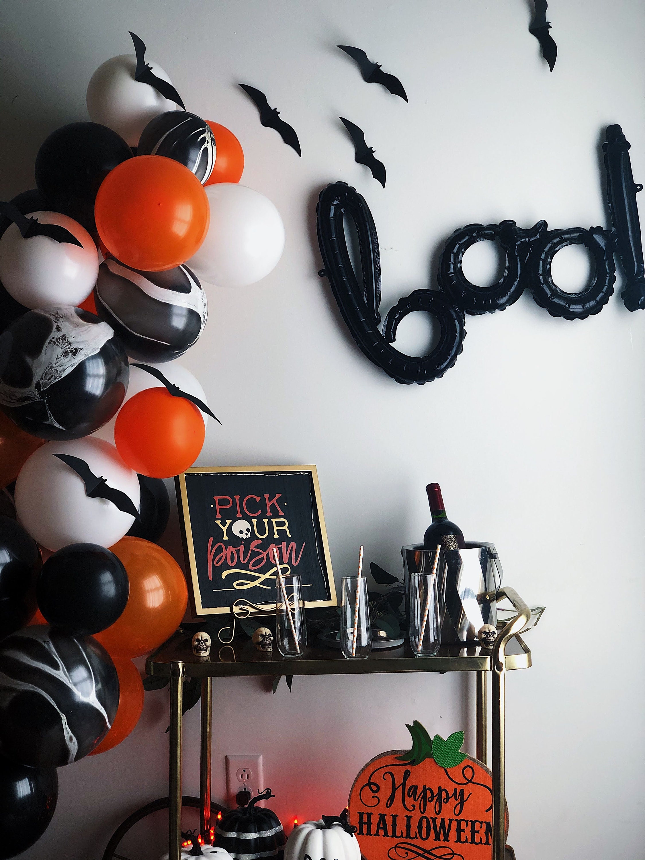 Halloween Balloon Garland Kit Halloween Party Decor | Etsy