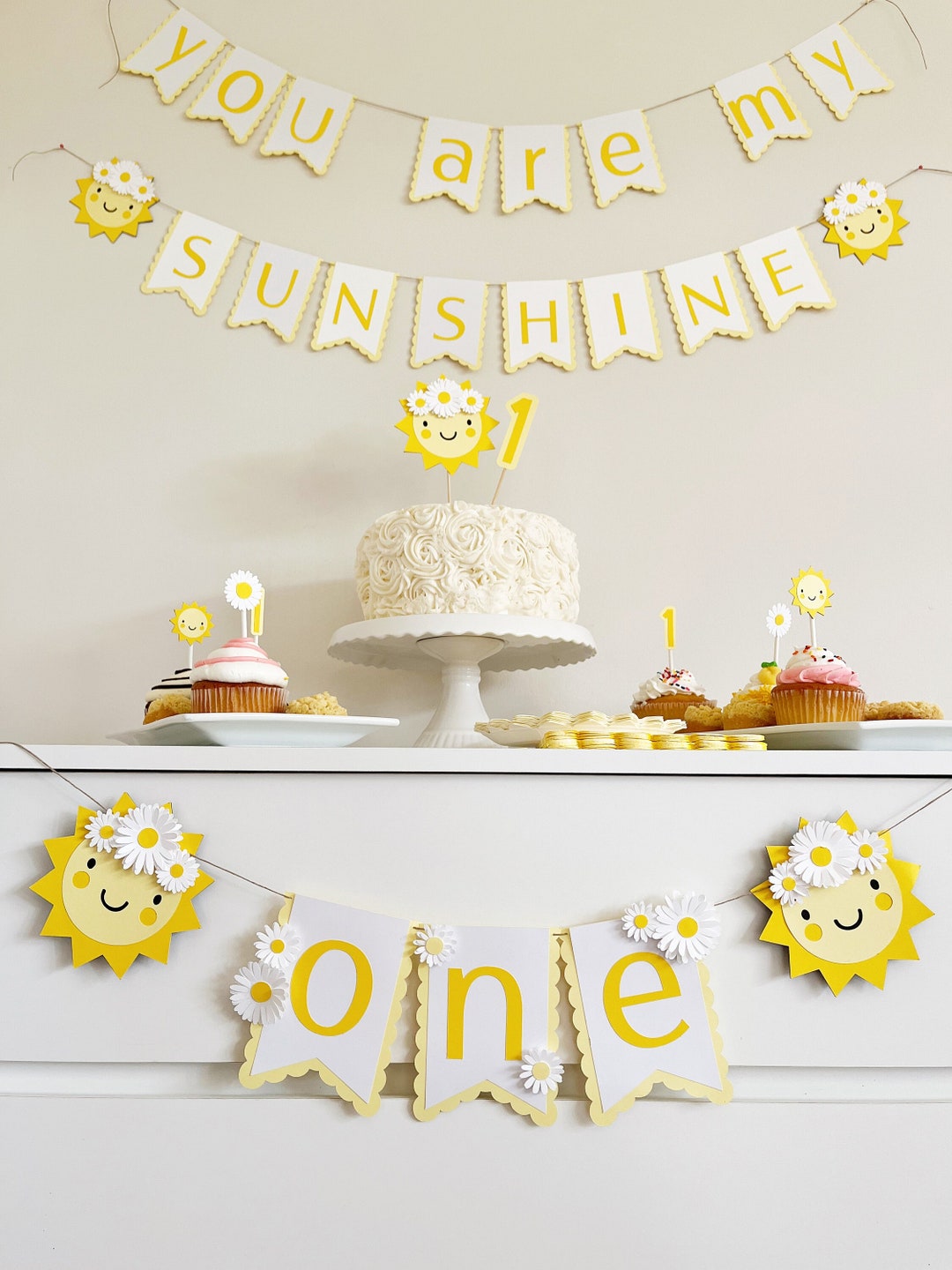 Sunshine Birthday Decoration Kit | You Are My Sunshine Party Pack ...