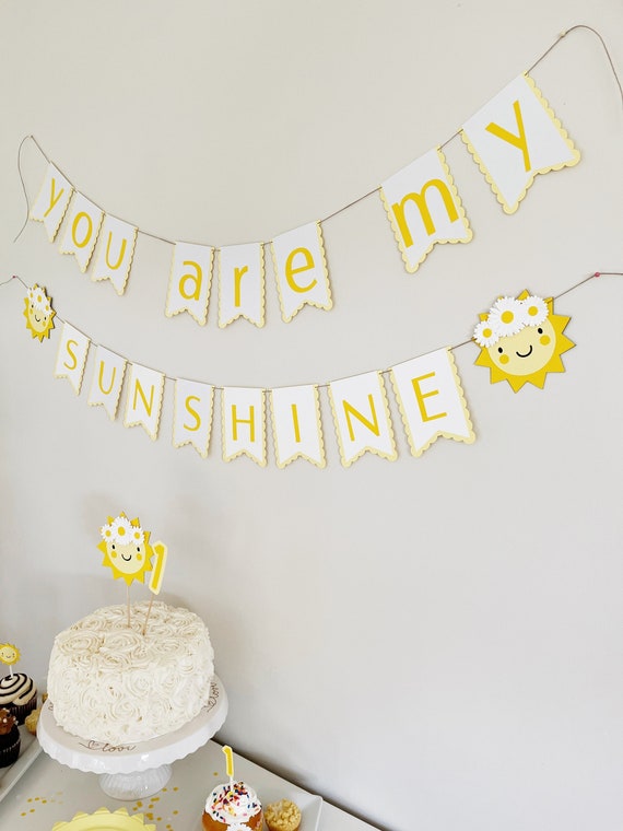 You Are My Sunshine First Birthday Sign You Are My Sunshine First