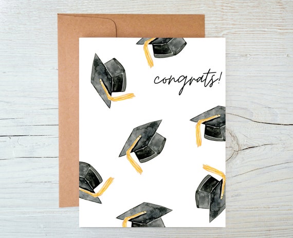 Printable Graduation Card Card for Grad Template Congrats - Etsy