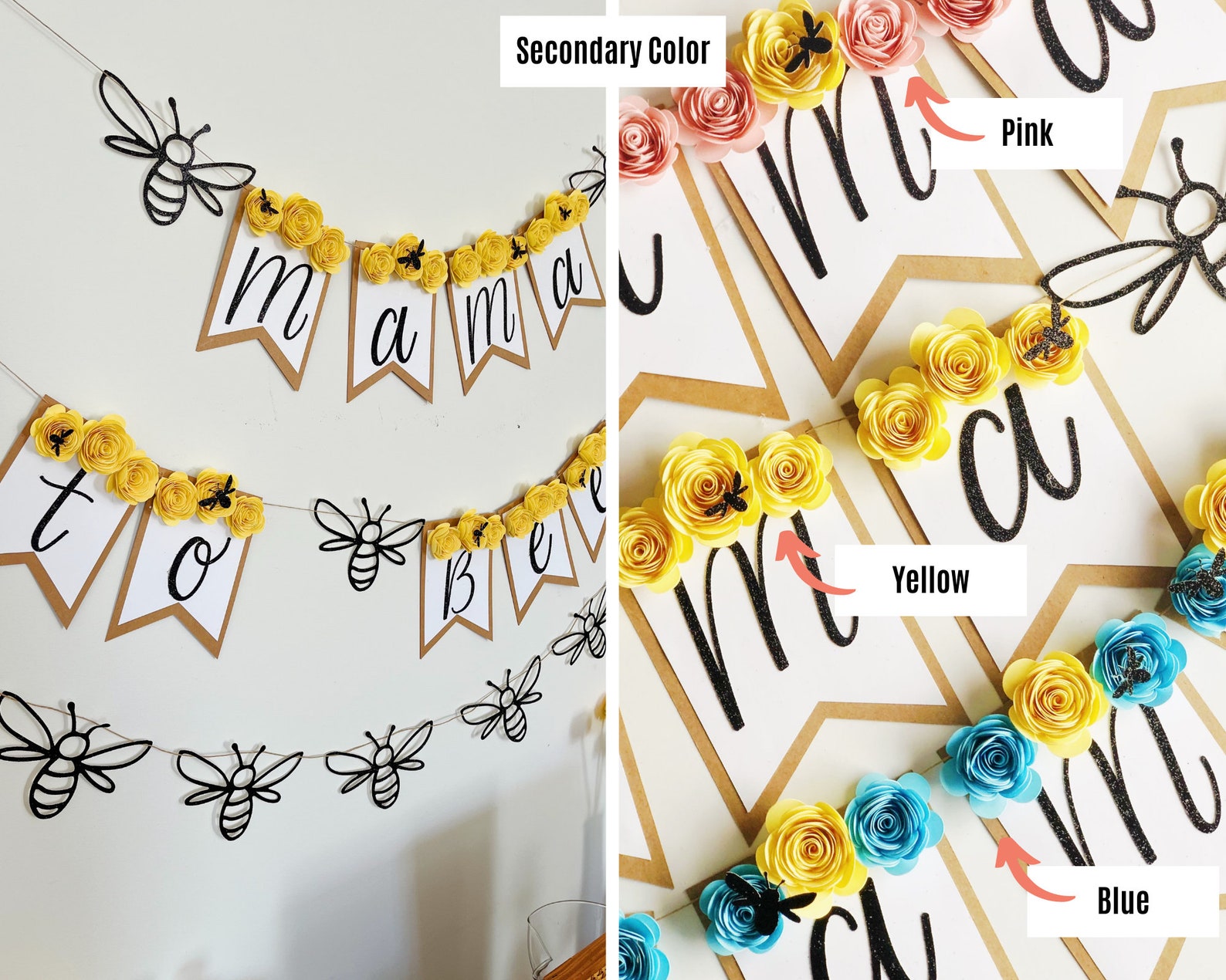 Mama to Bee Decoration Baby Shower Banner Bee Theme Baby | Etsy