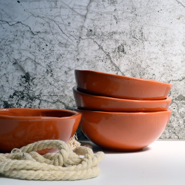 Terracotta Bowls - Etsy