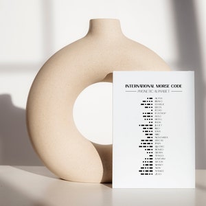 Phonetic Alphabet - Morse Code Print, Digital Download, Military ...