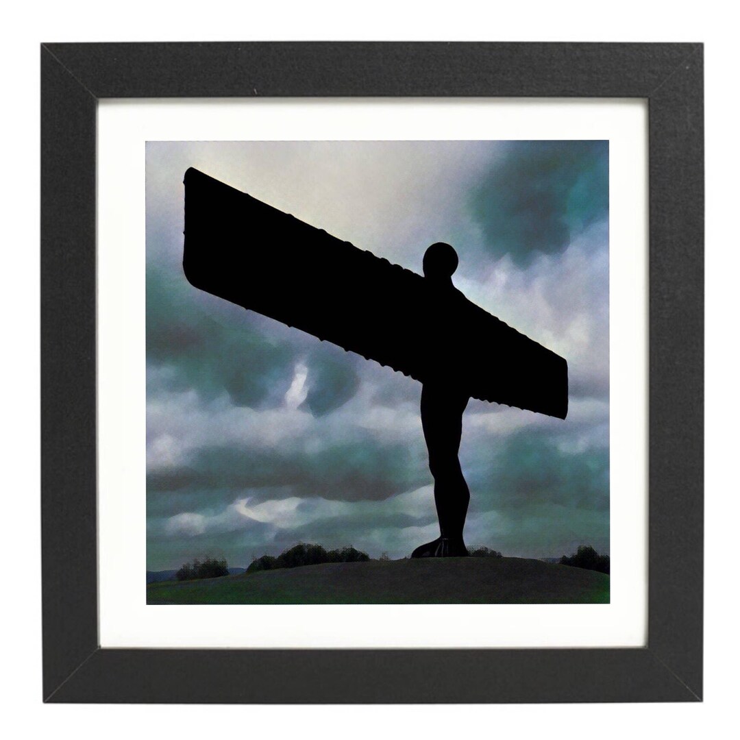 Stormy Angel Angel of the North Framed Art Print - Etsy