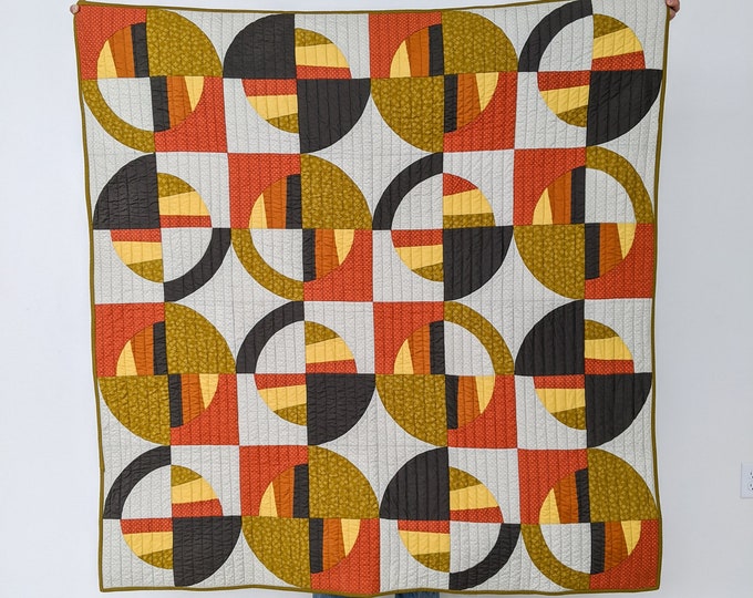 Mid-century Modern Eclectic Style Throw Quilt - Etsy