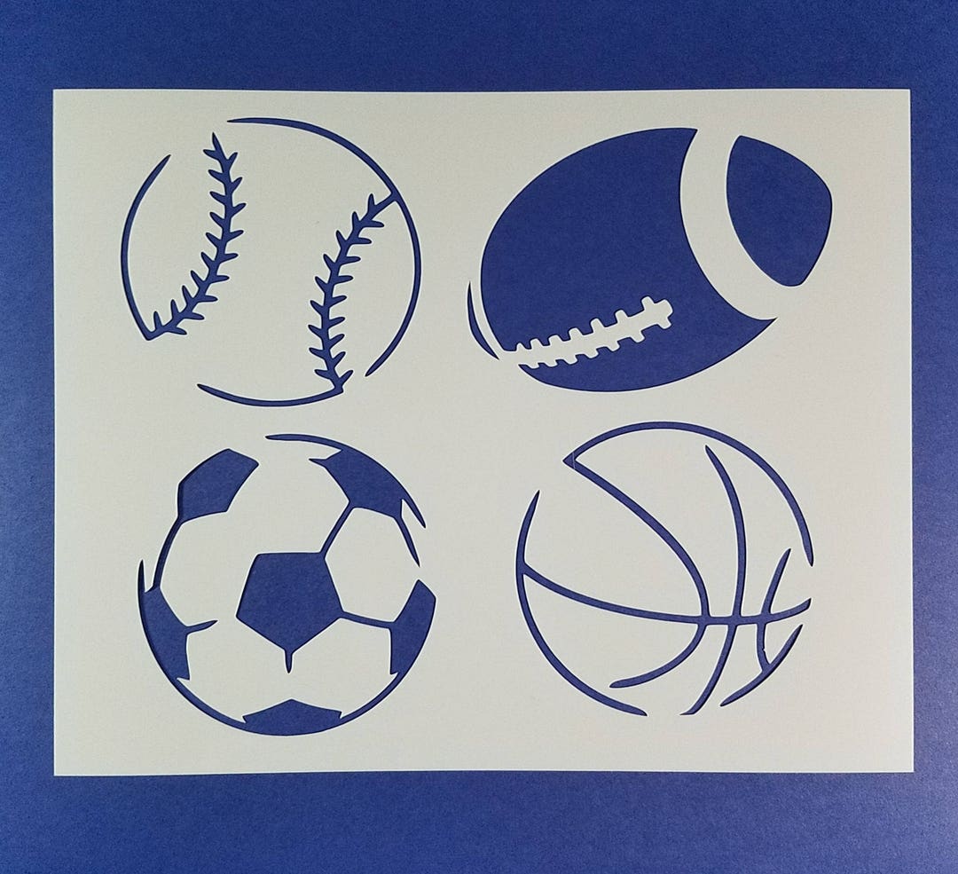 Art Stencil, Sports Ball Stencil - Etsy